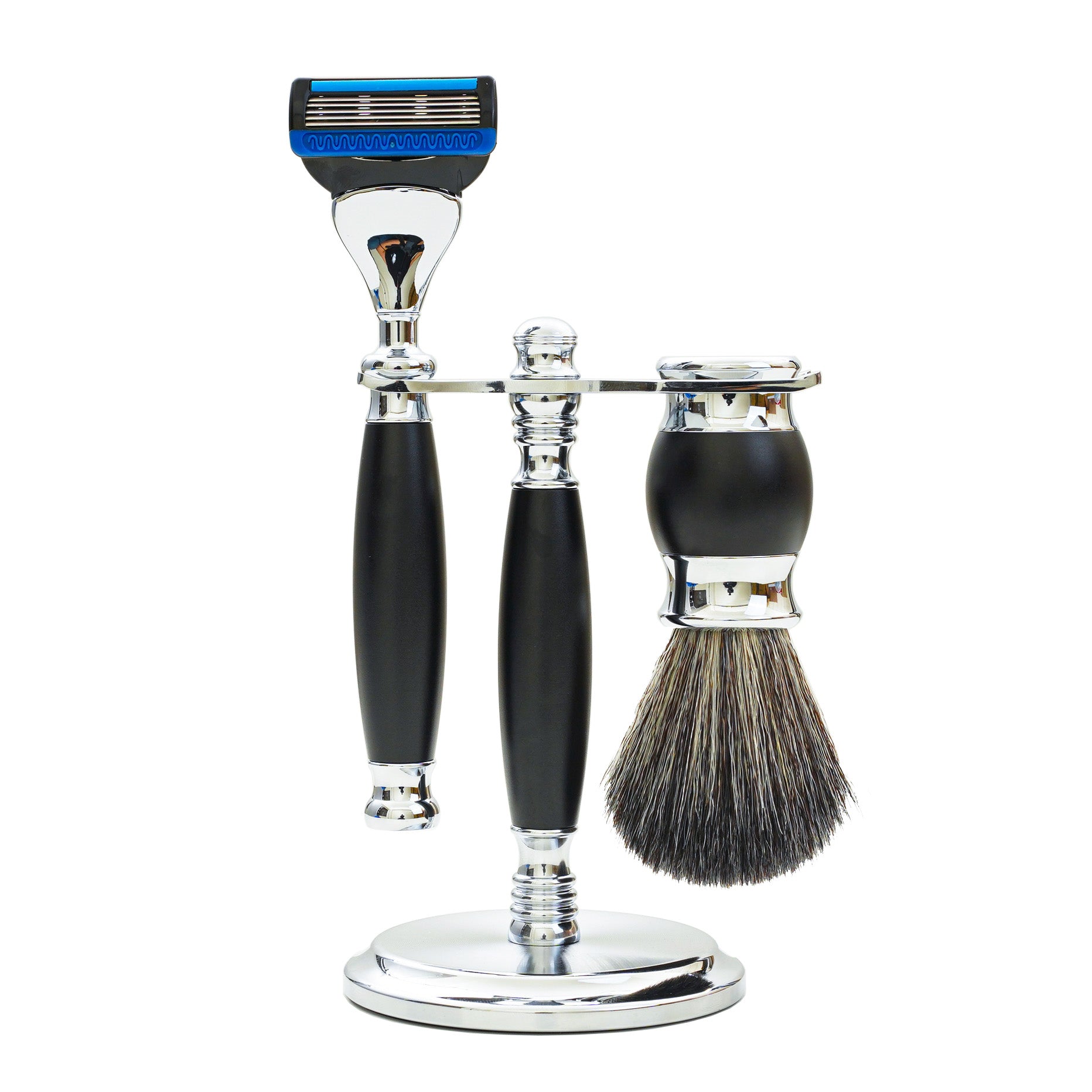 FREED 5-blade safety razor LUXURY FOUR-PIECE SHAVING SET FOR MEN - bla