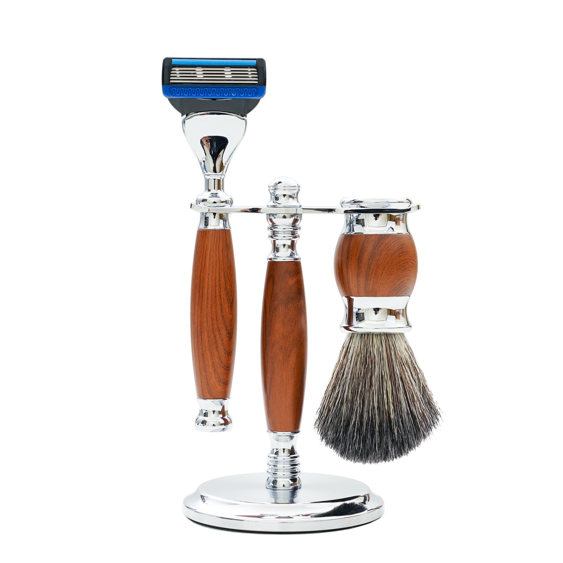 FREED 5-blade safety razor LUXURY FOUR-PIECE SHAVING SET FOR MEN - NUT
